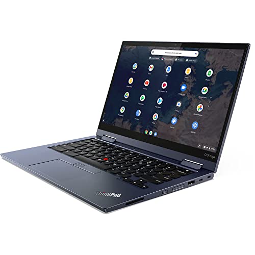 Lenovo ThinkPad C13 Yoga Chromebook 2-in-1 Laptop, 13.3" FHD Touchscreen 300nits, AMD Ryzen 3 3250C, 4GB DDR4 RAM, 512GB PCIe SSD, Backlit Keyboard, Abyss Blue, Chrome OS, BROAG USB Extension Cable