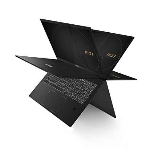 MSI Summit E16 Flip 16" QHD+ Touch Ultra Thin 2-in-1 Business Laptop: Intel Core i7-1260P RTX 3050 Ti 16GB LPDDR5 1TB NVMe, 360-Degree Flip, Thunderbolt 4, MSI Pen, Win 11 Pro: Ink Black A12UDT-007