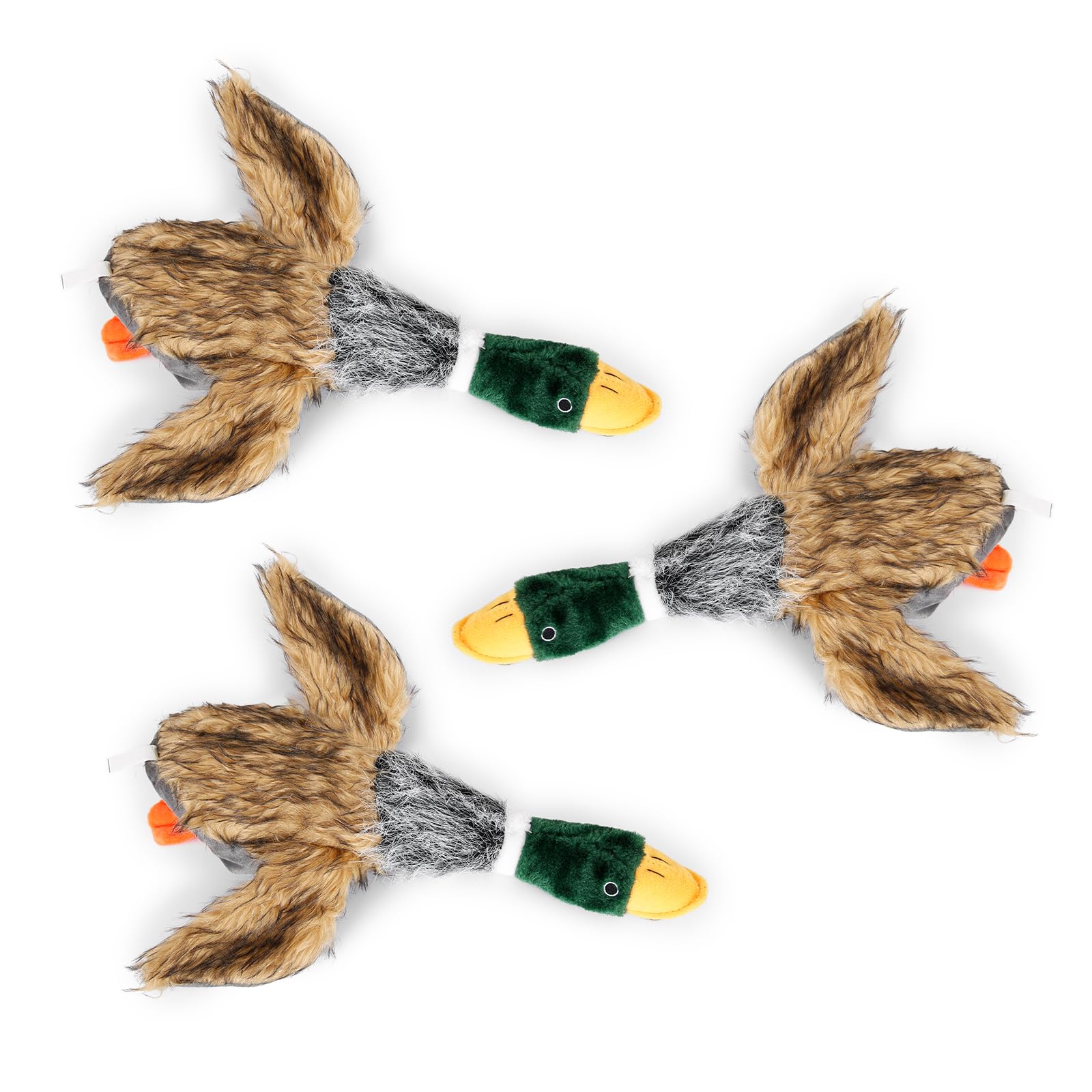 wangstar Squeaky Dog Toy for Puppy Dogs Toys to Keep Them Busy Mallard Duck Stuffed Dog Toys for Medium Small Dogs, 9" x3 Wild Duck