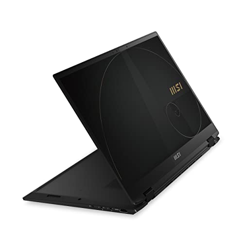 MSI Summit E16 Flip 16" QHD+ Touch Ultra Thin 2-in-1 Business Laptop: Intel Core i7-1260P RTX 3050 Ti 16GB LPDDR5 1TB NVMe, 360-Degree Flip, Thunderbolt 4, MSI Pen, Win 11 Pro: Ink Black A12UDT-007