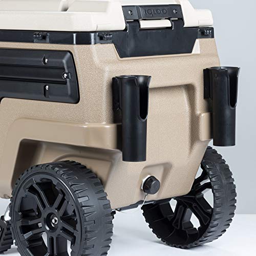 Igloo 70 Qt Premium Trailmate Wheeled Rolling Cooler, Brown