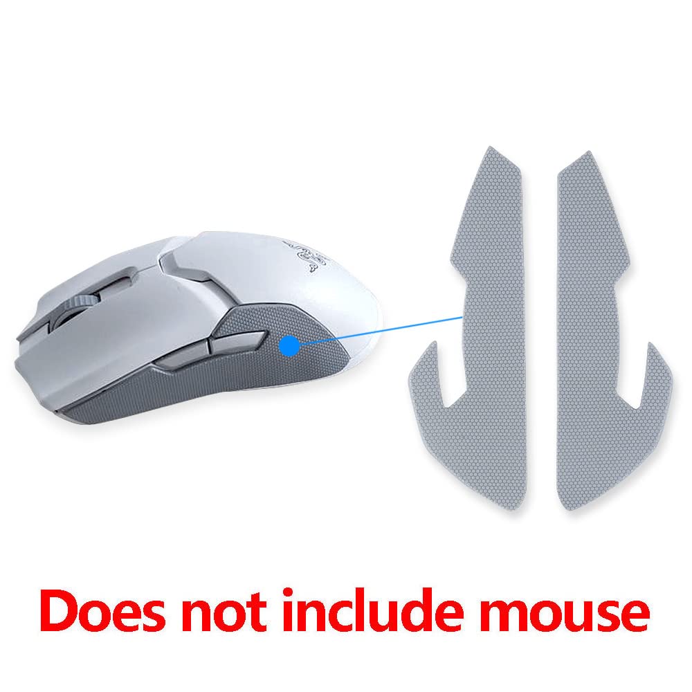 A Pair Grip Tape Replacement for Razer Viper/Viper Ultimate Gaming Mouse (Gray)