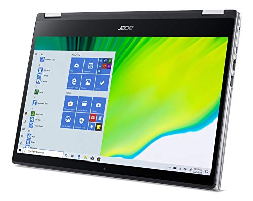 Acer Spin 3 Convertible Laptop, 14" Full HD IPS Touch,Intel Core i5-1035G1,a8GB LPDDR4,256GB NVMe SSD,WiFi 6, Backlit KB,Fingerprint Reader,Rechargeable Active Stylus,Win 10 Pro,SP314-54N-53BF,Silver
