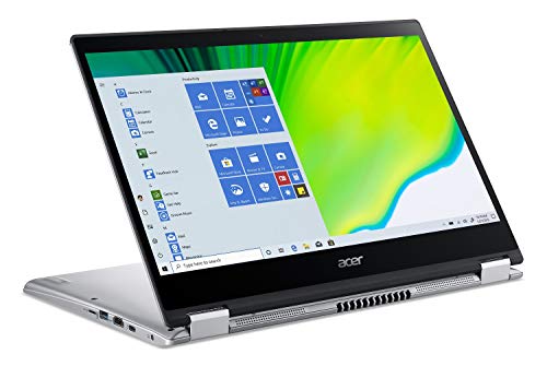 Acer Spin 3 Convertible Laptop, 14" Full HD IPS Touch,Intel Core i5-1035G1,a8GB LPDDR4,256GB NVMe SSD,WiFi 6, Backlit KB,Fingerprint Reader,Rechargeable Active Stylus,Win 10 Pro,SP314-54N-53BF,Silver