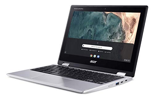 Acer Chromebook Spin 311 CP311-2H-C3KA Convertible Laptop, Intel Celeron N4000, 11.6" HD Touchscreen, 4GB LPDDR4, 64GB eMMC, Gigabit WiFi, Bluetooth 5.0 (Renewed)