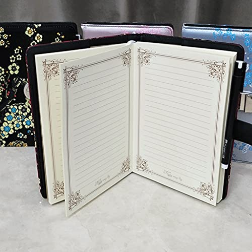 HMEI Password Lock Journal Diary Digital Locking Notepad Book Combination A5 Notepad Writing Book 130 Sheets 260 Pages For Women fashion notebook (Color : Blue)