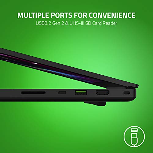 Razer Blade Pro 17 Gaming Laptop 2020: Intel Core i7-10875H 8-Core, NVIDIA GeForce RTX 2080 Super, 17.3" 4K 120Hz, 16GB RAM, 1TB SSD, CNC, Chroma RGB, Thunderbolt 3, SD Card Reader, Creator Ready