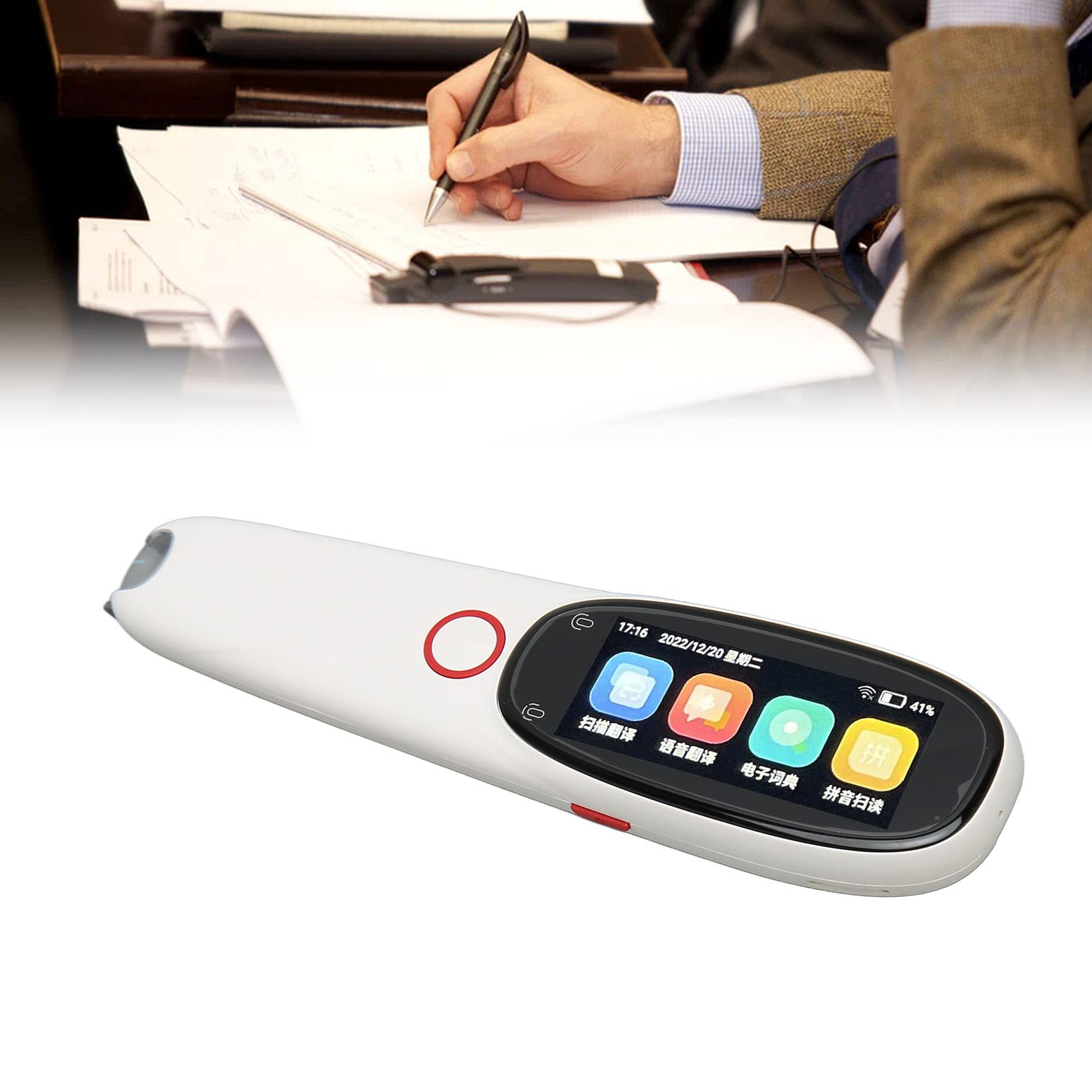 Language Translator Device Scanner Pen, Text to Speech Device 3.0in 134 Languages Portable Voice Translation Device for Language Learners Business Travel