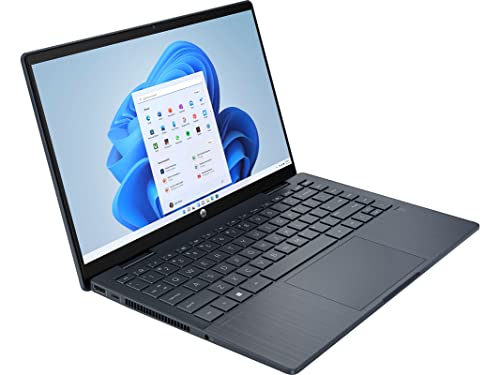 2022 HP Pavilion x360 2-in-1 14" FHD Touchscreen Laptop, Intel 12th Gen i3-1215U, 8GB RAM, 2TB PCIe SSD, Intel Iris Xe Graphics, HD Camera, Amazon Alexa, Windows 11 S, Space Blue, 32GB USB Card