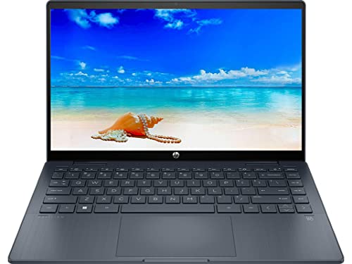 2022 HP Pavilion x360 2-in-1 14" FHD Touchscreen Laptop, Intel 12th Gen i3-1215U, 8GB RAM, 2TB PCIe SSD, Intel Iris Xe Graphics, HD Camera, Amazon Alexa, Windows 11 S, Space Blue, 32GB USB Card