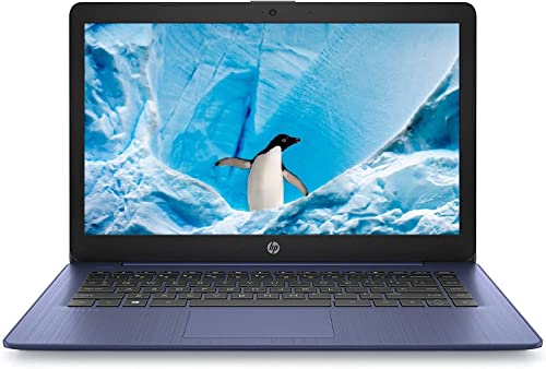 HP Laptop 14-cf2703ds 14" HD (1366 x 768) Intel Celeron N4120, Intel UHD Graphics 600, 4GB DDR4 RAM, 64GB eMMC Storage, Windows 11 Home, Royal Blue (Renewed)