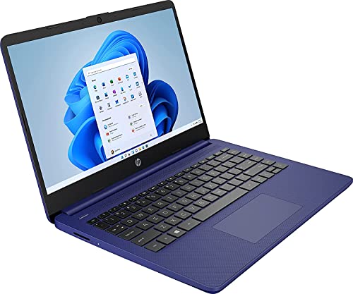 HP Laptop 14-cf2703ds 14" HD (1366 x 768) Intel Celeron N4120, Intel UHD Graphics 600, 4GB DDR4 RAM, 64GB eMMC Storage, Windows 11 Home, Royal Blue (Renewed)