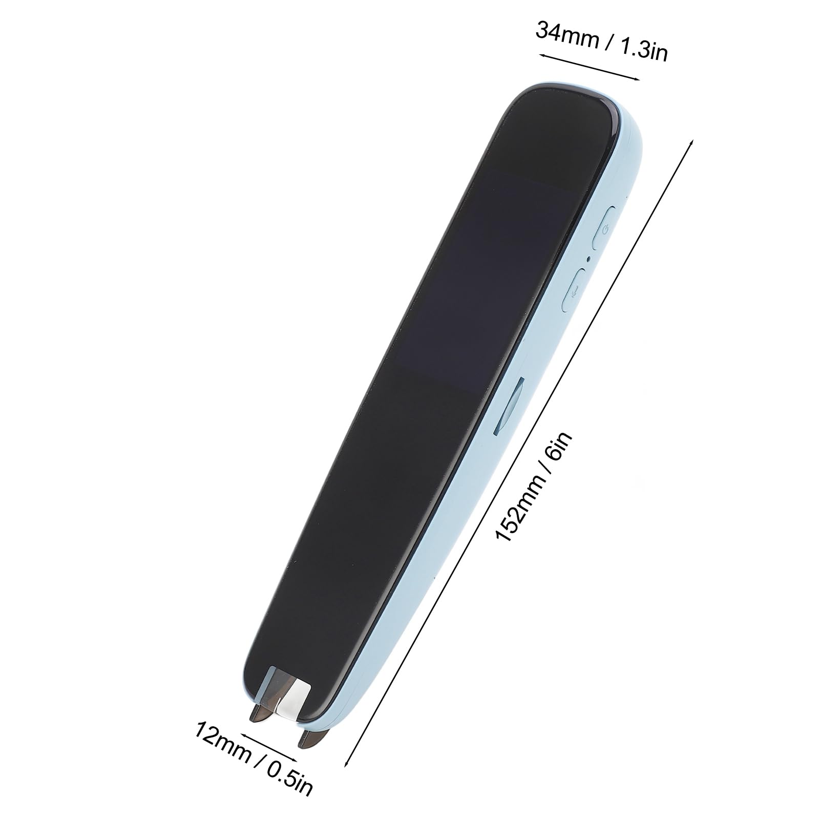 Diydeg Pen Scanner, Text Scanner, Portable OCR Digital Scanning Translation Pen, 1.97 Inch Touchscreen, English Chinese Language Learner