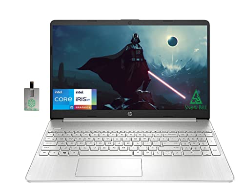 HP 2022 15.6" FHD IPS Touchscreen Laptop, 11th Gen Intel Core i5-1135G7(Beats i7-1065G7), 12GB RAM, 256GB PCIe SSD, Intel Iris Xe Graphics, HD Webcam, Windows 10 Home, Silver, 32GB USB Card