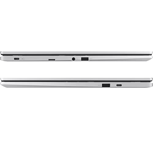 ASUS Chromebook 17.3" FHD Laptop Computer, Intel Celeron N4500 Processor up to 2.8GHz, 4GB LPDDR4 RAM, 32GB eMMC, WiFi 6, Bluetooth 5.2, Webcam, Transparent Silver, Chrome OS, ipuzzle Type-C HUB