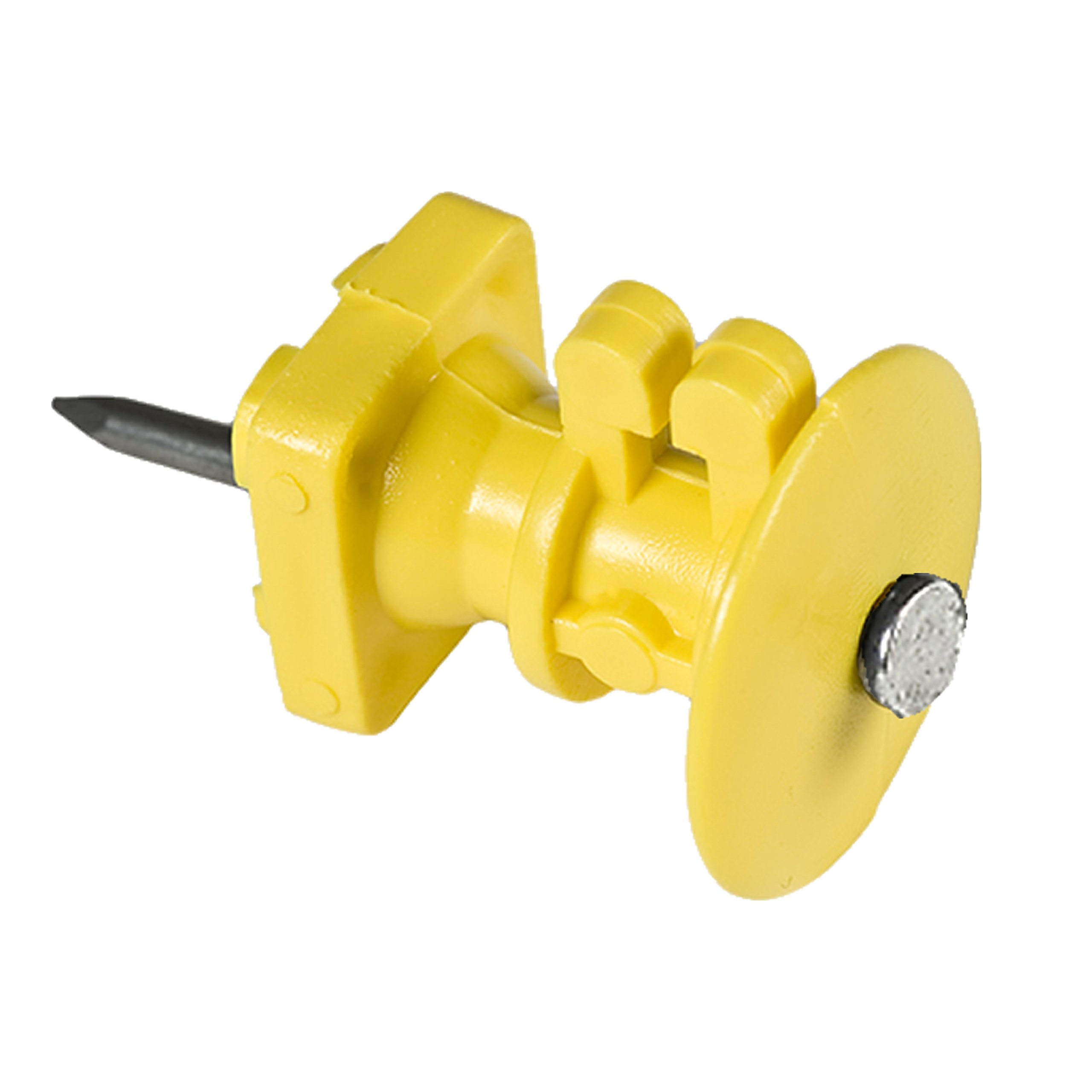 Zareba Systems IWKNY-Z Insulator with Double-Headed Nails, 250 Pack, Yellow