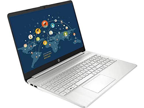 HP 2022 15.6" FHD IPS Touchscreen Laptop, 11th Gen Intel Core i5-1135G7(Beats i7-1065G7), 12GB RAM, 256GB PCIe SSD, Intel Iris Xe Graphics, HD Webcam, Windows 10 Home, Silver, 32GB USB Card