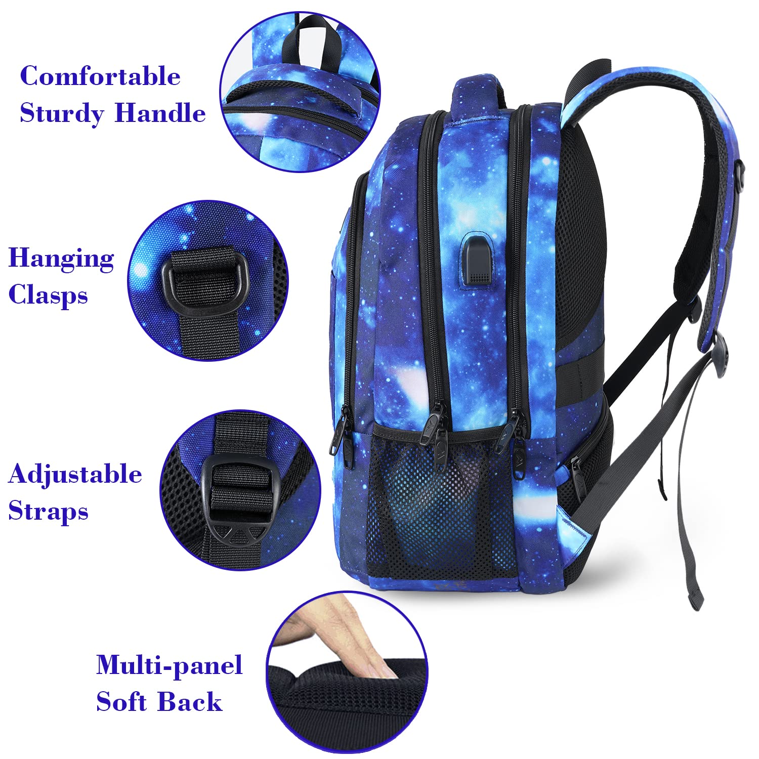 MATEIN Backpack for women, Anti Theft Laptop Bookbag with USB Charging Port