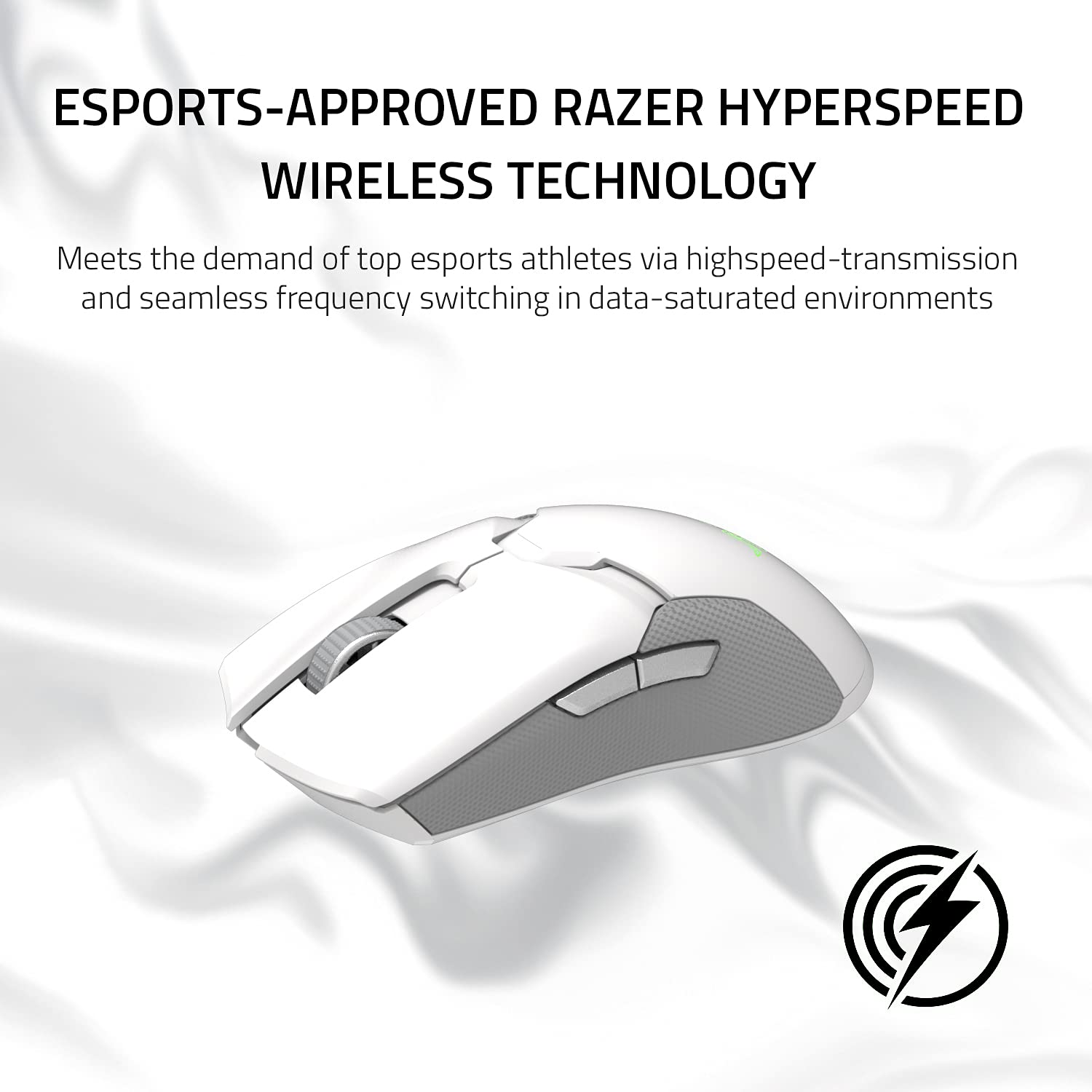 Razer Viper Ultimate Lightweight Wireless Gaming Mouse & RGB Charging Dock: Hyperspeed Wireless Technology - 20K DPI Optical Sensor - 78g Lightweight - 70 Hr Battery - Mercury White (Renewed)