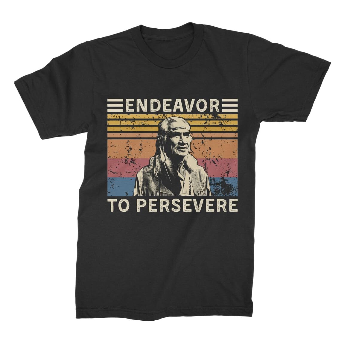 The Outlaw Josey Wales Shirt, Lone Watie Shirt, Endeavor to Persevere Vintage T Shirt Black