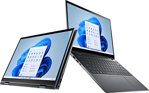 Dell - Inspiron 7000 2-in-1 14" FHD IPS Touch-Screen Laptop - AMD Ryzen 5 5500U - 8GB Memory - 256GB Solid State Drive β Blue β i7415-A906BLU-PUS