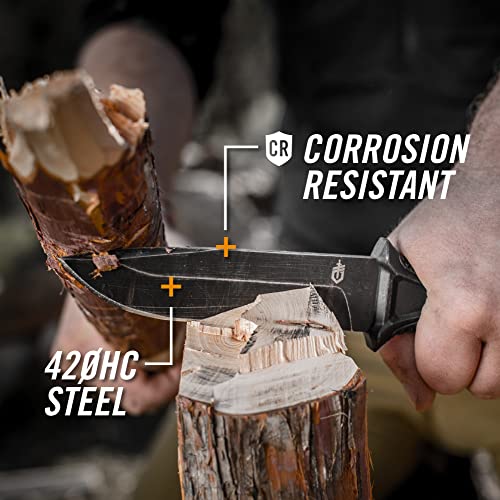 GERBER StrongArm Fixed Blade Knife with Serrated Edge - Coyote Brown