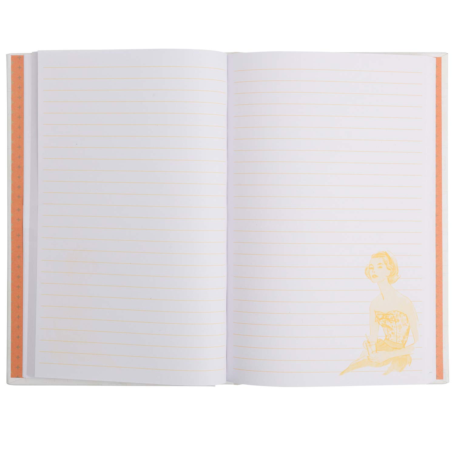 Simplicity Vintage Dress 1950's Fashion Hardcover Notebook Journal for Women, 120 Sheets, 5.5'' x 8.5''