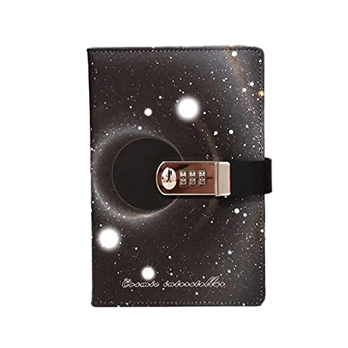 HMEI Password Notebook A5 Diary With Digital Lock For Girls And Woman Locking Journals For Birthday Gift,Writing fashion notebook (Color : Ff)