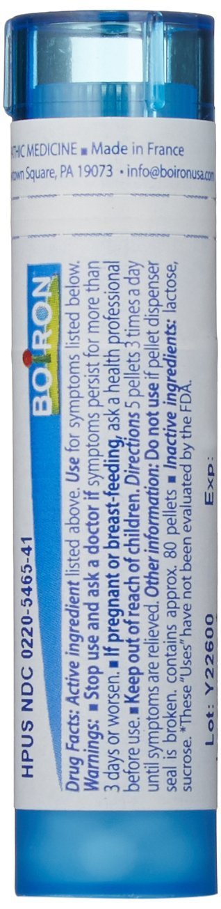 Boiron Zincum Metallicum 30C Homeopathic Medicine for Leg Cramps - 80 Pellets
