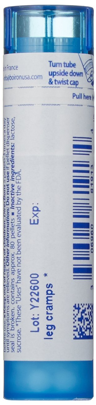 Boiron Zincum Metallicum 30C Homeopathic Medicine for Leg Cramps - 80 Pellets