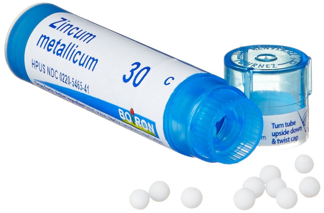Boiron Zincum Metallicum 30C Homeopathic Medicine for Leg Cramps - 80 Pellets