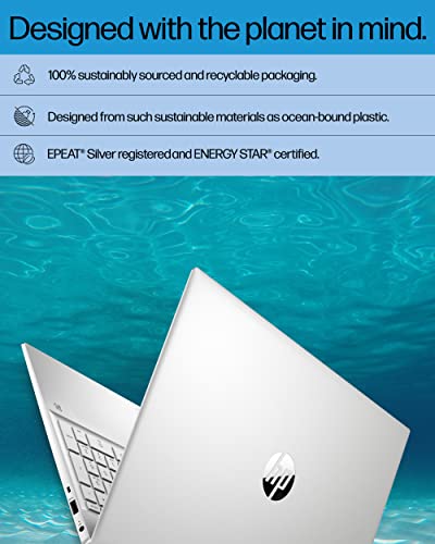 HP Pavilion Laptop, Intel Iris X Graphics, 12th Generation Intel Core processor, 8 GB RAM, 512 GB SSD, BrightView Full HD Display, Windows11 Home OS, Dual Computer Speakers, Wi-Fi 6(15-eg2010nr, 2022)