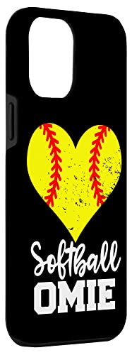iPhone 12 Pro Max Softball Omie Funny Softball Heart Grandma Omie Case