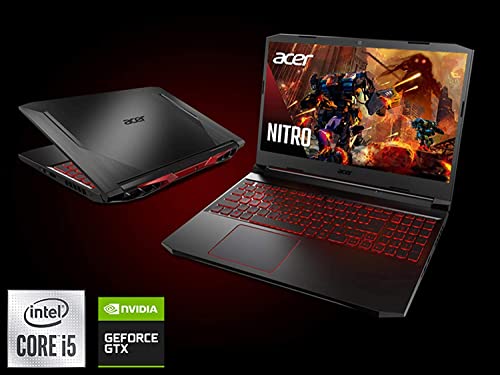 2022 Acer Nitro 5 15.6'' FHD 144Hz Gaming Notebook, Intel Core i5-10300H Processor, NVIDIA GeForce GTX 1650, WiFi 6, DTS X Ultra Audio, Backlit Keyboard, Win 10 Home (16GB RAM | 1TB SSD), Black
