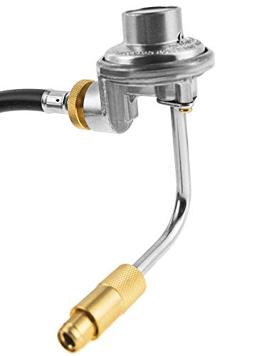 6FT Propane Adapter Hose, 1lb to 20lb Converter with Gas Regulator for Blackstone 17", 22" Tabletop Griddle, Pit Boss PB336GS 2 Burner Table top Gas Griddle and Dash Griddles