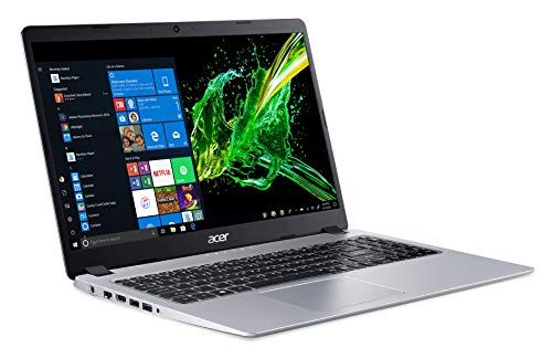 Acer Aspire 5 Slim Laptop, 15.6" Full HD IPS Display, AMD Ryzen 5 3500U, Vega 8 Graphics, 8GB DDR4, 256GB SSD, Backlit Keyboard, Windows 10 Home, A515-43-R5RE, Silver