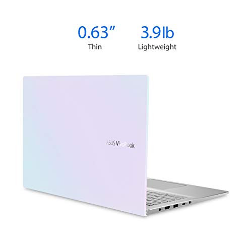ASUS VivoBook S15 S533 Thin and Light Laptop, 15.6β FHD Display, Intel Core i5-10210U CPU, 8GB DDR4 RAM, 512GB PCIe SSD, Windows 10 Home, Dreamy White, S533FA-DS51-WH