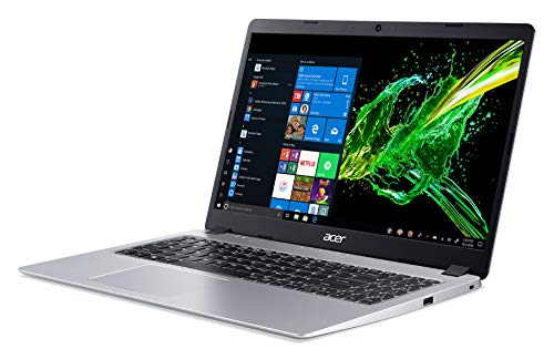 Acer Aspire 5 Slim Laptop, 15.6" Full HD IPS Display, AMD Ryzen 5 3500U, Vega 8 Graphics, 8GB DDR4, 256GB SSD, Backlit Keyboard, Windows 10 Home, A515-43-R5RE, Silver