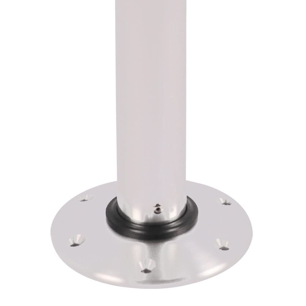TOOL1SHOoo Adjustable Table Pedestal Stand Telescopic Furniture for Caravan Marine Boat Leg Aluminum Adjustable Table for Caravan Motorhome Marine Boat Pedestal Silver