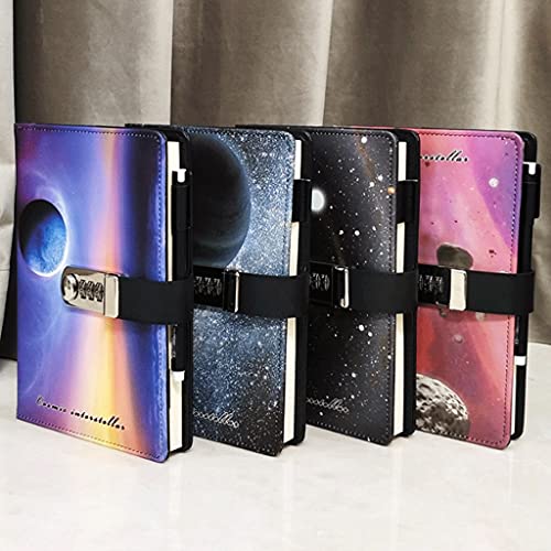 Notebook Journal Password Notebook A5 Diary with Digital Lock for Girls and Woman Locking Journals for Birthday Gift, Writing Cahier Journal (Color : Dd)