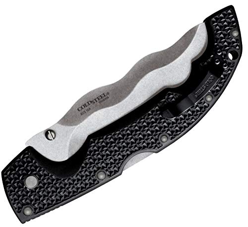 Cold Steel Voyager Series Folding Knife with Tri-Ad Lock and Pocket Clip, Kris, XL
