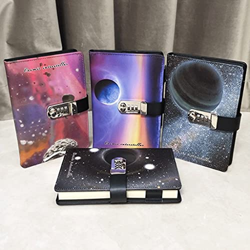 Notebook Journal Password Notebook A5 Diary with Digital Lock for Girls and Woman Locking Journals for Birthday Gift, Writing Cahier Journal (Color : Dd)