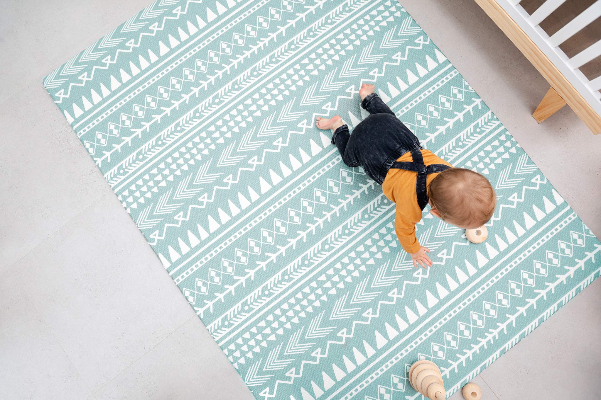 Berry Lane Baby Play Mat | Large 6.5 ft x 4.5 ft One-Piece Reversible Foam Floor Playmat | Tummy Time | Extra Soft & Thick | Non-Toxic | for Infants, Babies, Toddler, and Kids