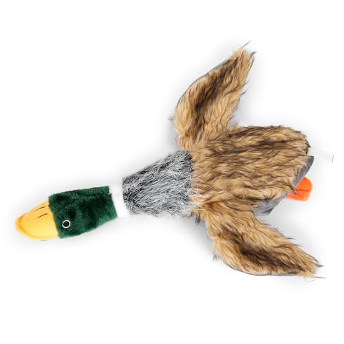 wangstar Squeaky Dog Toy for Puppy Dogs Toys to Keep Them Busy Mallard Duck Stuffed Dog Toys for Medium Small Dogs, 16.5" Wild Duck