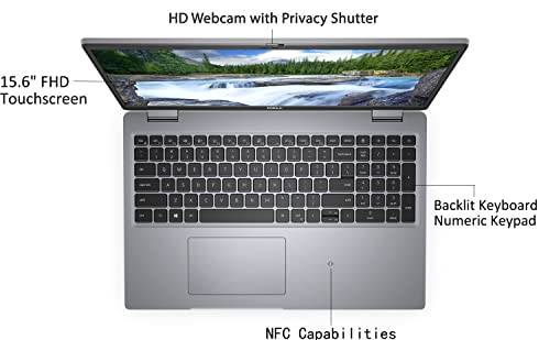 Dell Latitude 5520 (2023) 5000 15.6" FHD Touchscreen Business Laptop (Intel 4-Core i5-1145G7 vPro, 16GB RAM, 512GB PCIe SSD) Backlit, Thunderbolt 4, Wi-Fi 6, Webcam, IST SD Card, Win 10 / Win 11 Pro