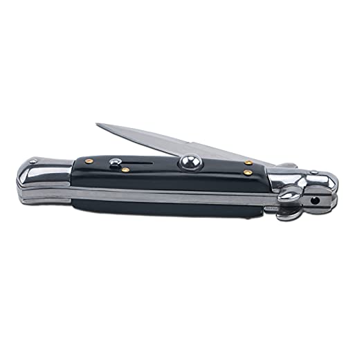 8.7" Folding Pocket Knife for Outdoor Camping Hunting Hiking Fishing Tools(Black)