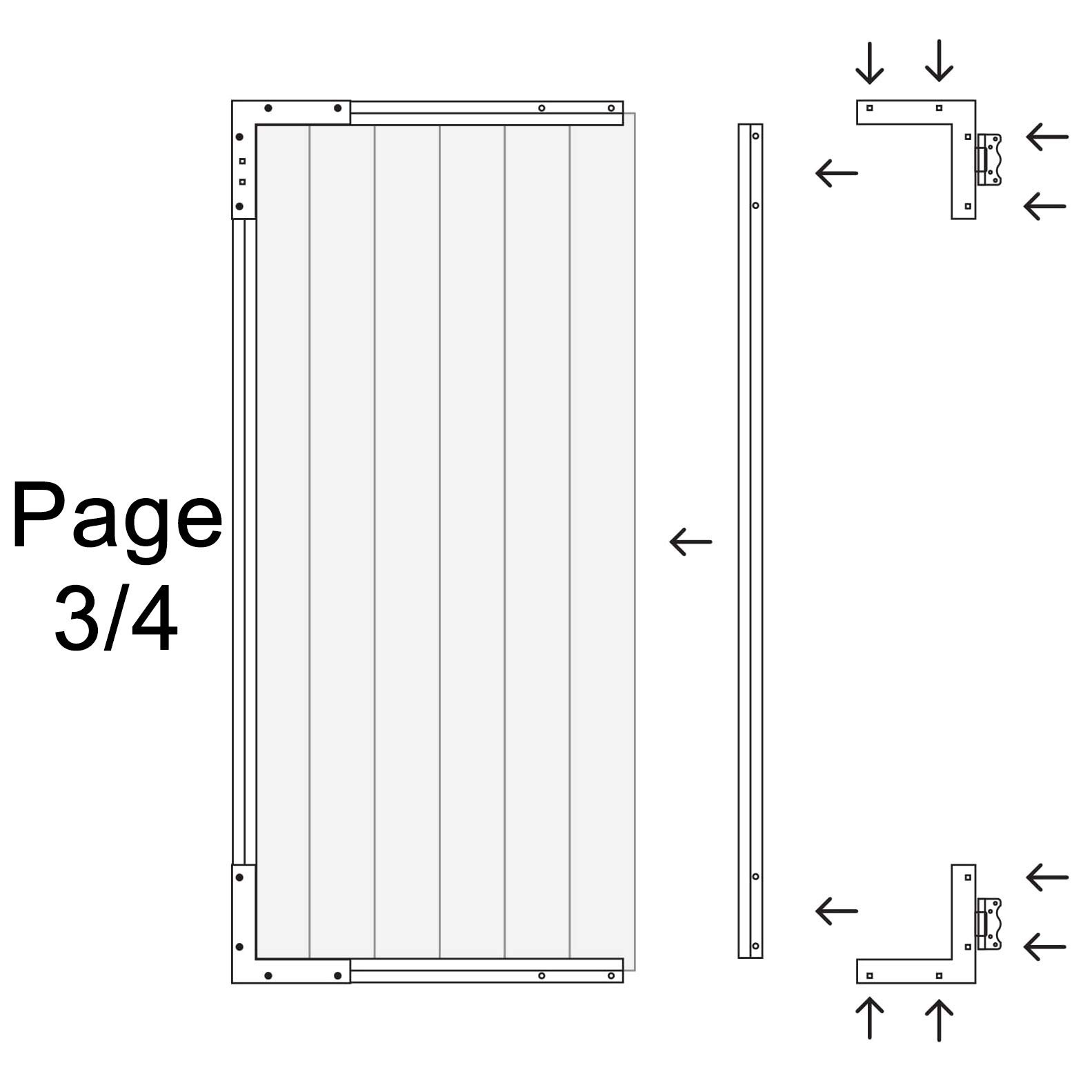 Nuvo Iron PRO6 (Pro 6) Gate Frame, 6 Standard Fence Board Wide x 6β Long, Black, 6 Foot