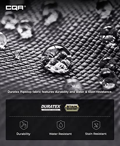 CQR Men's Tactical Pants, Water Resistant Ripstop Cargo Pants, Lightweight EDC Work Hiking Pants, Outdoor Apparel, Duratex Mag Pocket Charcoal, 36W x 30L