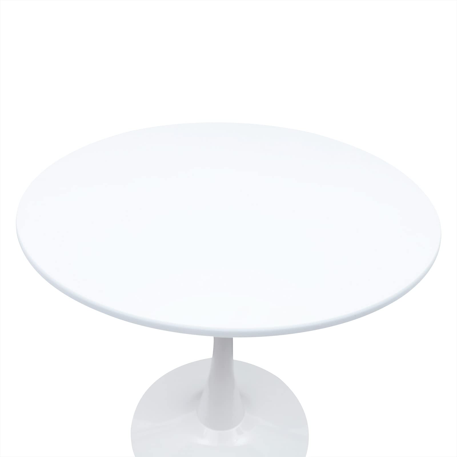 LIYUANJUN 31.5" Round Dining Table, Pedestal Table Mid Century Coffee Table End Side Table for Office Bar Hotel Living Room Sturdy Pedestal 165 Pounds Load-Bearing Capacity