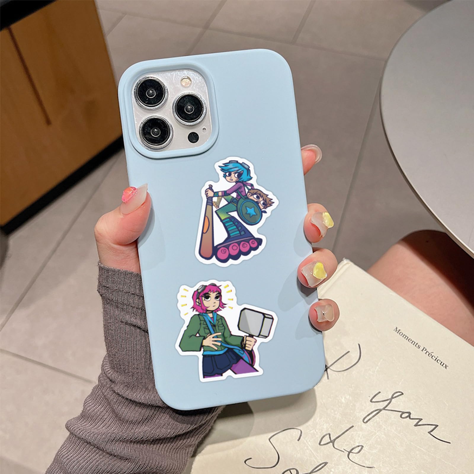 55 Pcs Scott Pilgrim Stickers Waterproof Vinyl Stickers for Water Bottles Laptop Skateboard Luggage Computer Stickers for Teens Girls Kids (Scott Pilgrim)